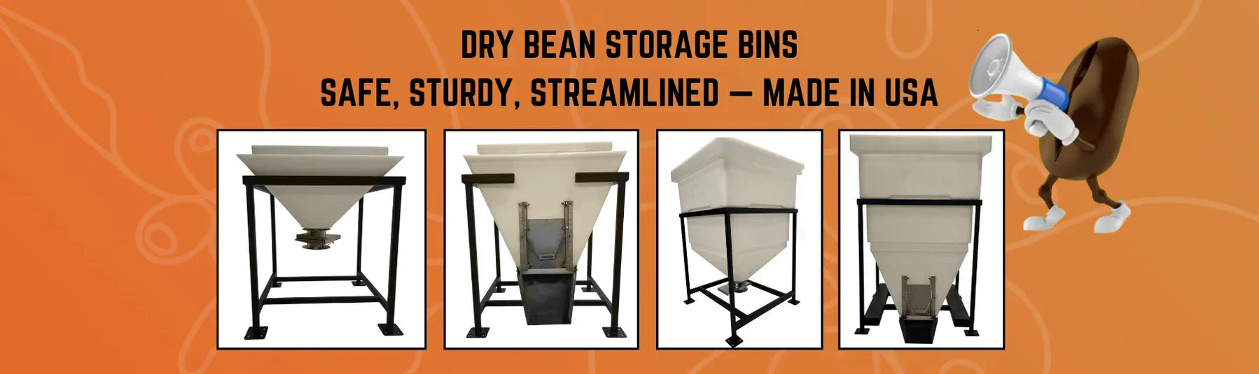 CoffeeTec Product Spotlight of Dry Bean Storage Bins