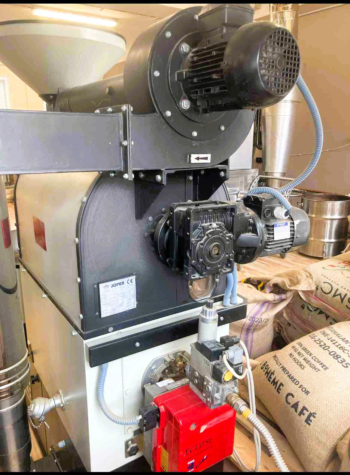 15 kg - Joper CRM-15 Roaster - 2007 - Very Good Condition - Used — CoffeeTec