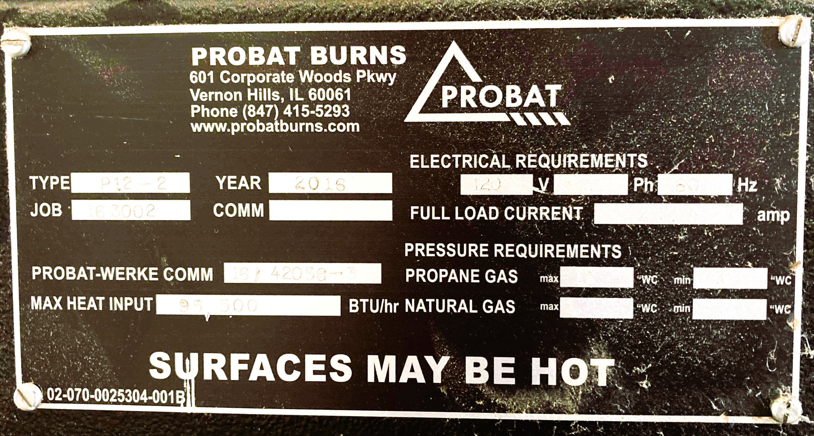 12 kg Probat P12-2 Roaster 2016: Used — CoffeeTec