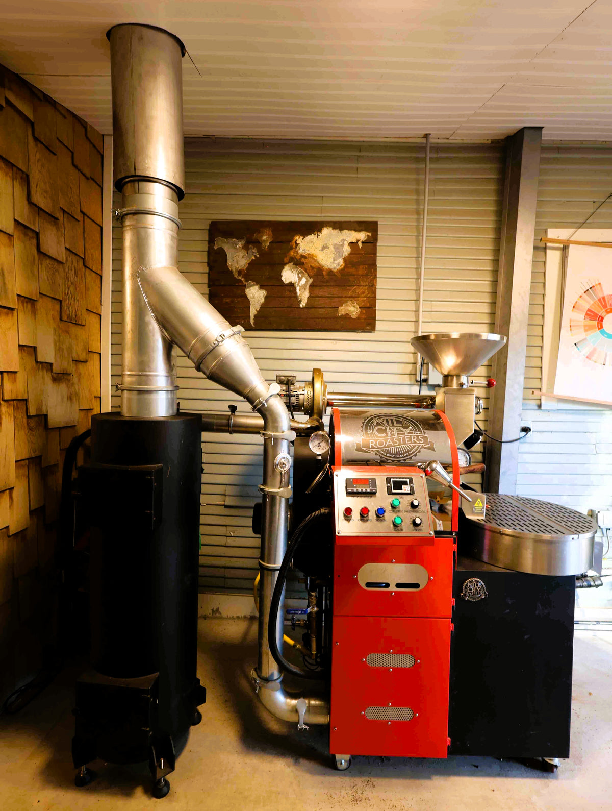 Used Mill City MCR-3 Roaster with Double-Walled Drum Design — CoffeeTec