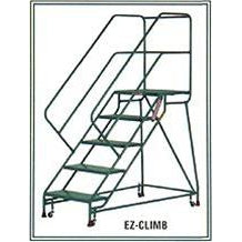 Durable Mobile Ladder Stand with Wide Steps and Platform — CoffeeTec