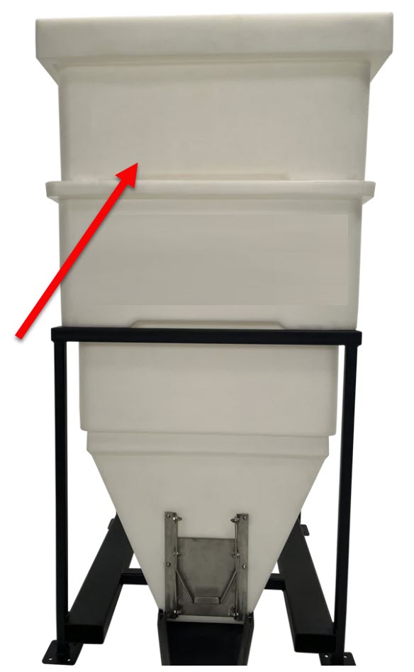 Dry Storage Bin: 874 lb. Green / 529 Roasted Bean Capacity — CoffeeTec